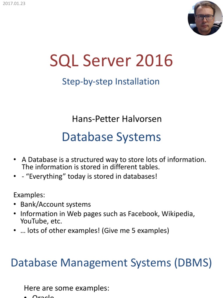 SQL Server - Installation - Step by Step | PDF | Relational Database ...