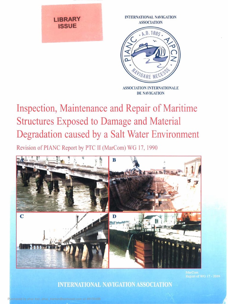 Inspection, Maintenance and Repair of Maritime Structures Exposed To ...