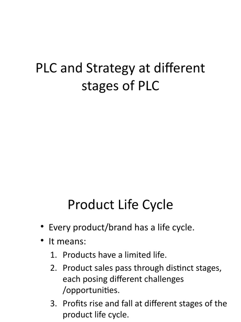 PLC Strategies for Product Growth, Maturity & Decline | PDF | Product ...
