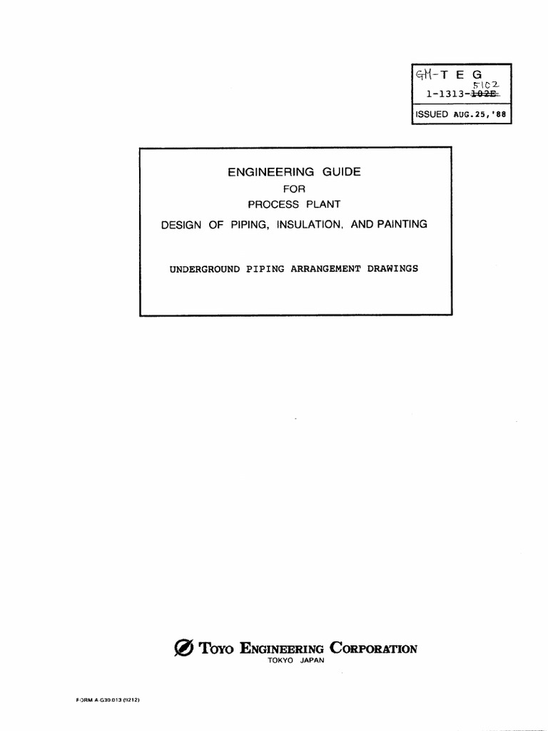 Underground Piping Design | PDF