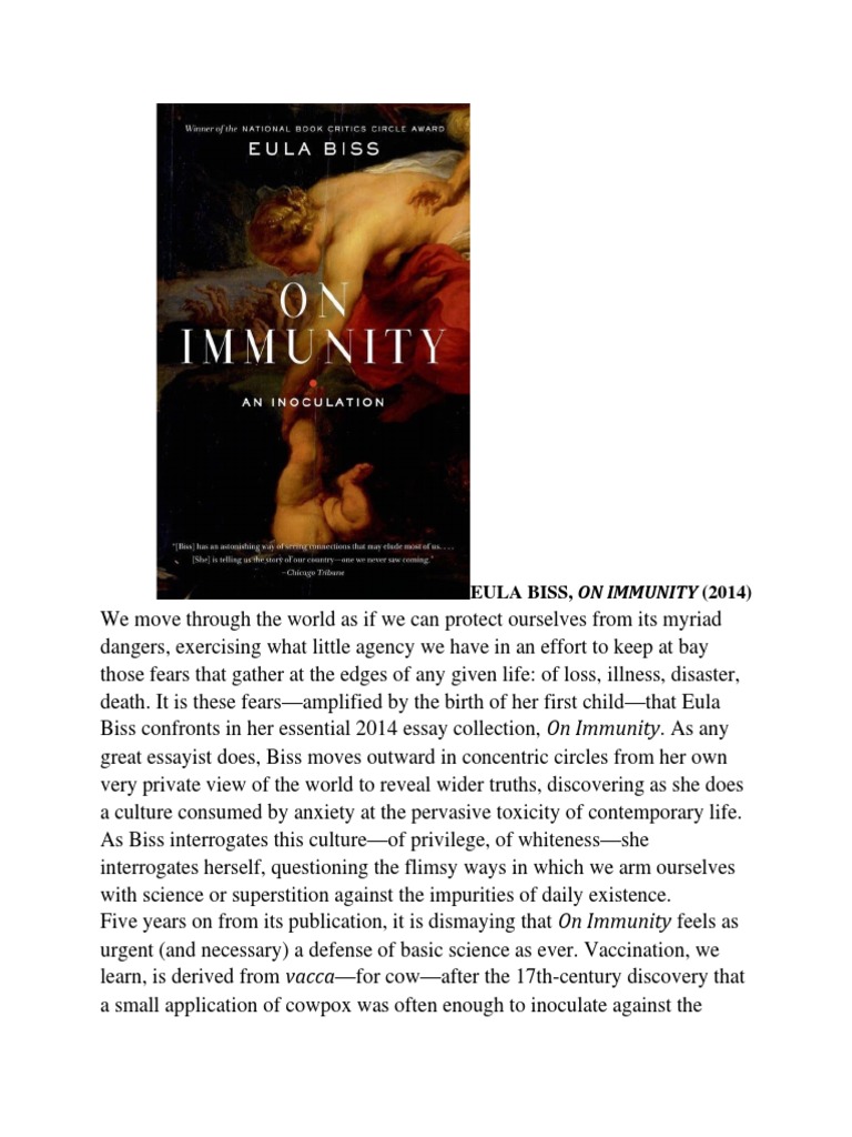 Eula Biss, On Immunity (2014) | PDF