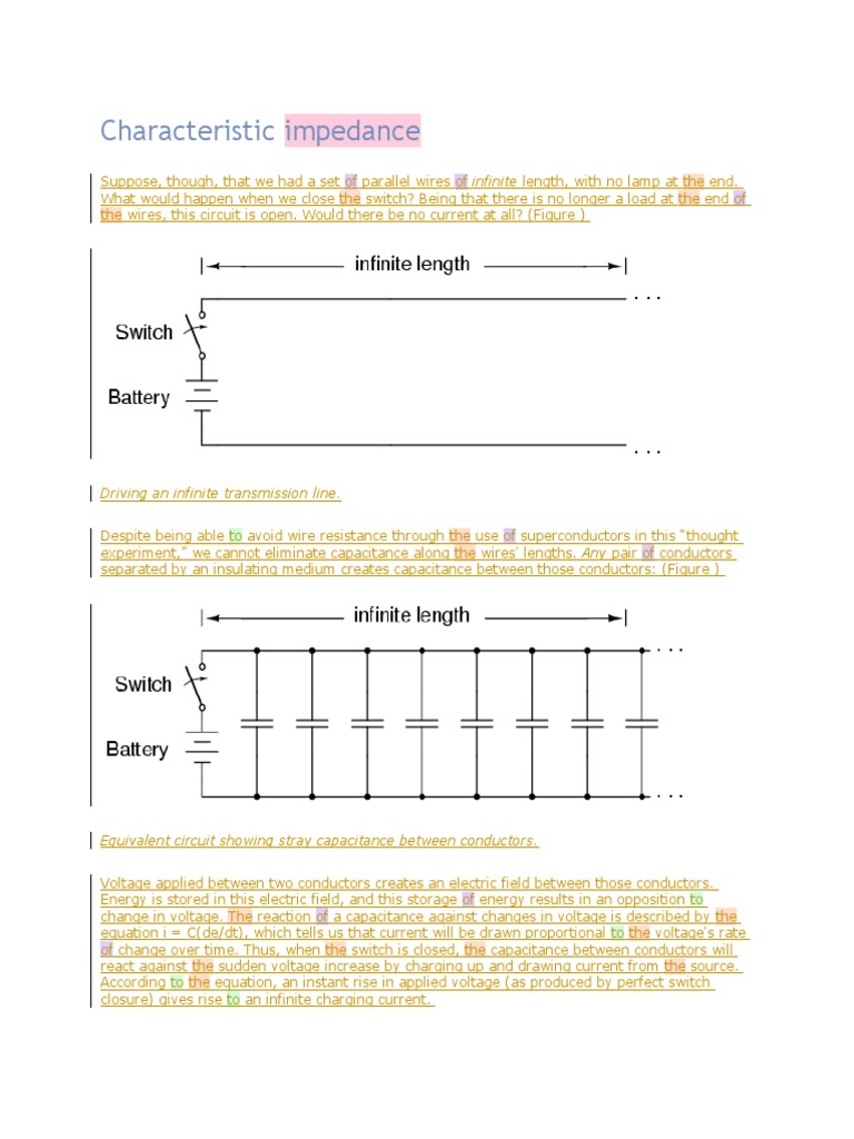 Understanding Characteristic Impedance | PDF | Transmission Line ...