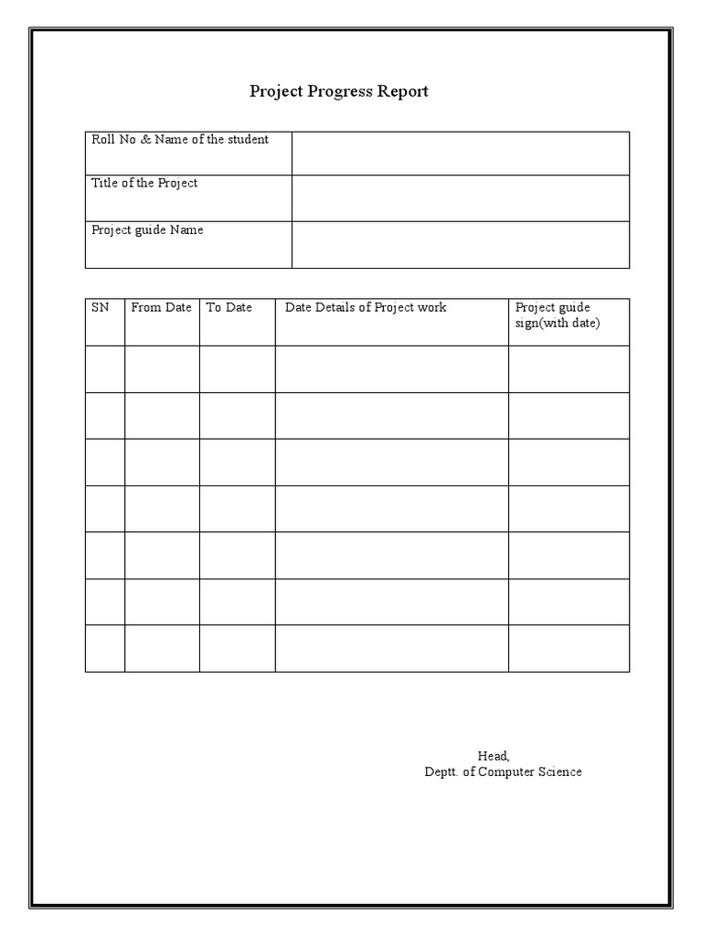 Progressreport | PDF