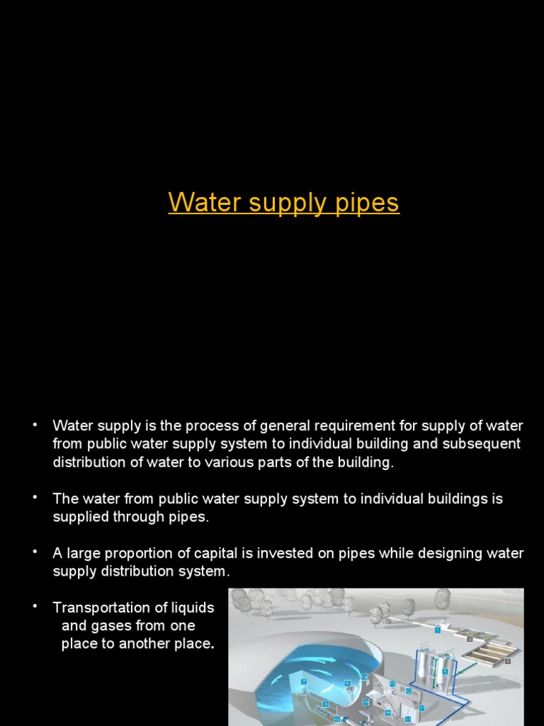 L7-Water Supply Pipes - Laying Method Final | PDF | Plumbing | Pipe ...