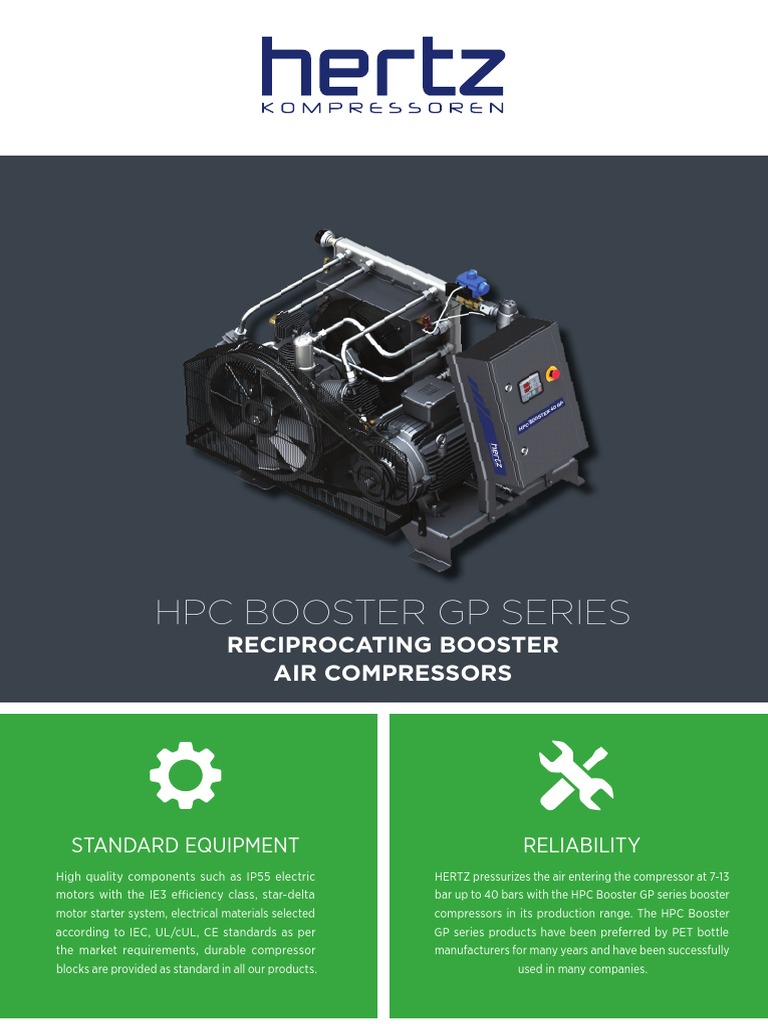 High-Pressure Air Compressors for PET Bottles | PDF | Valve | Piston