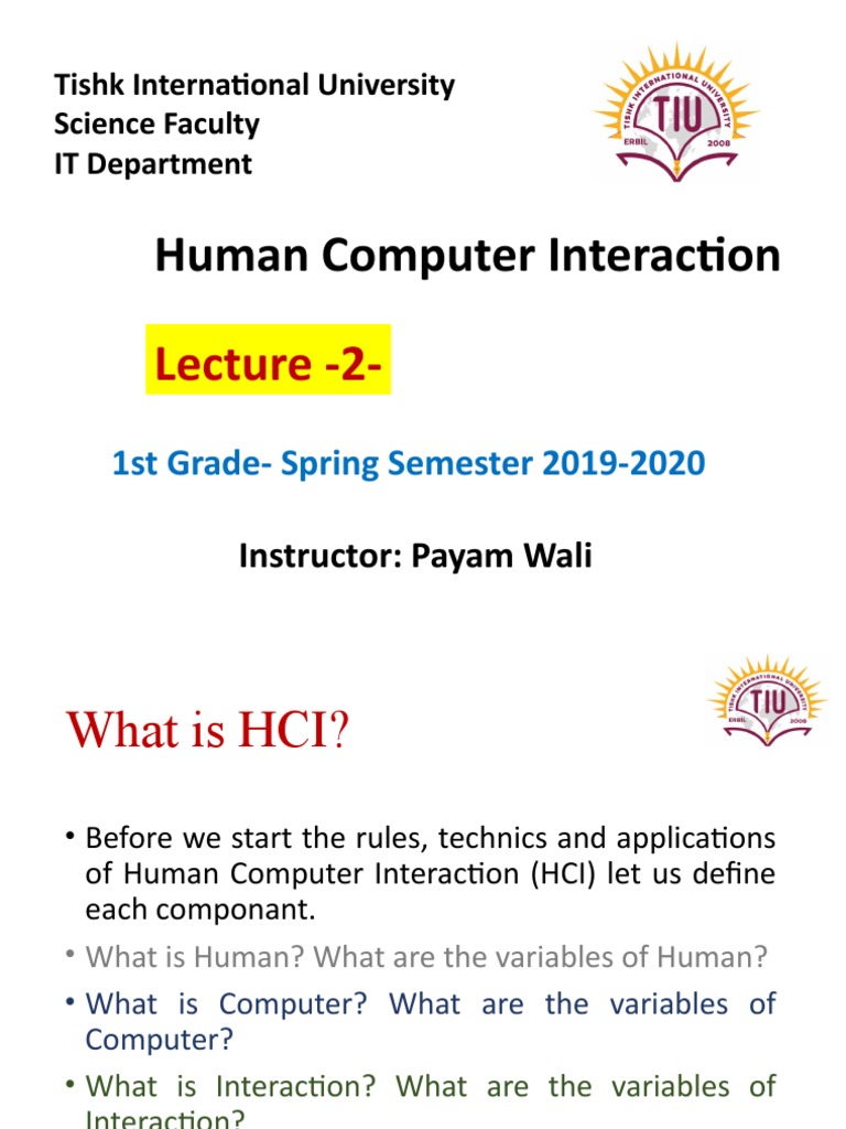 Human Computer Interaction: Lecture - 2 | PDF | Prototype | Software ...