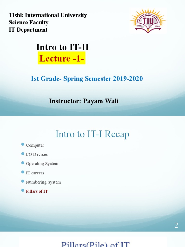 Intro To IT-II: Lecture - 1 | PDF | Cascading Style Sheets | World Wide Web