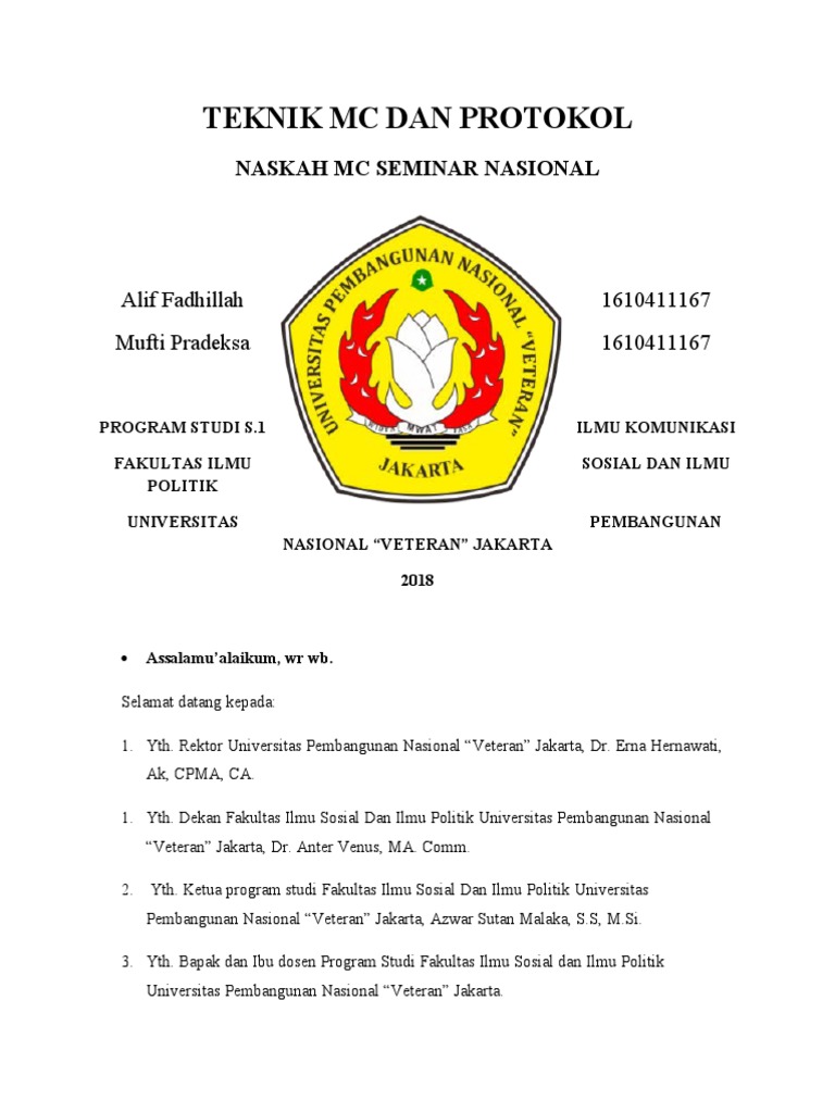 Naskah MC | PDF