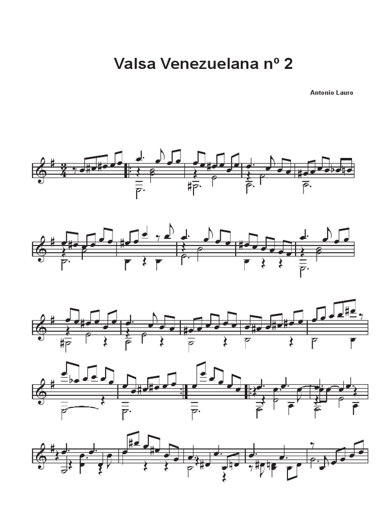 Vals Venezolano 2 (Andreina) | PDF