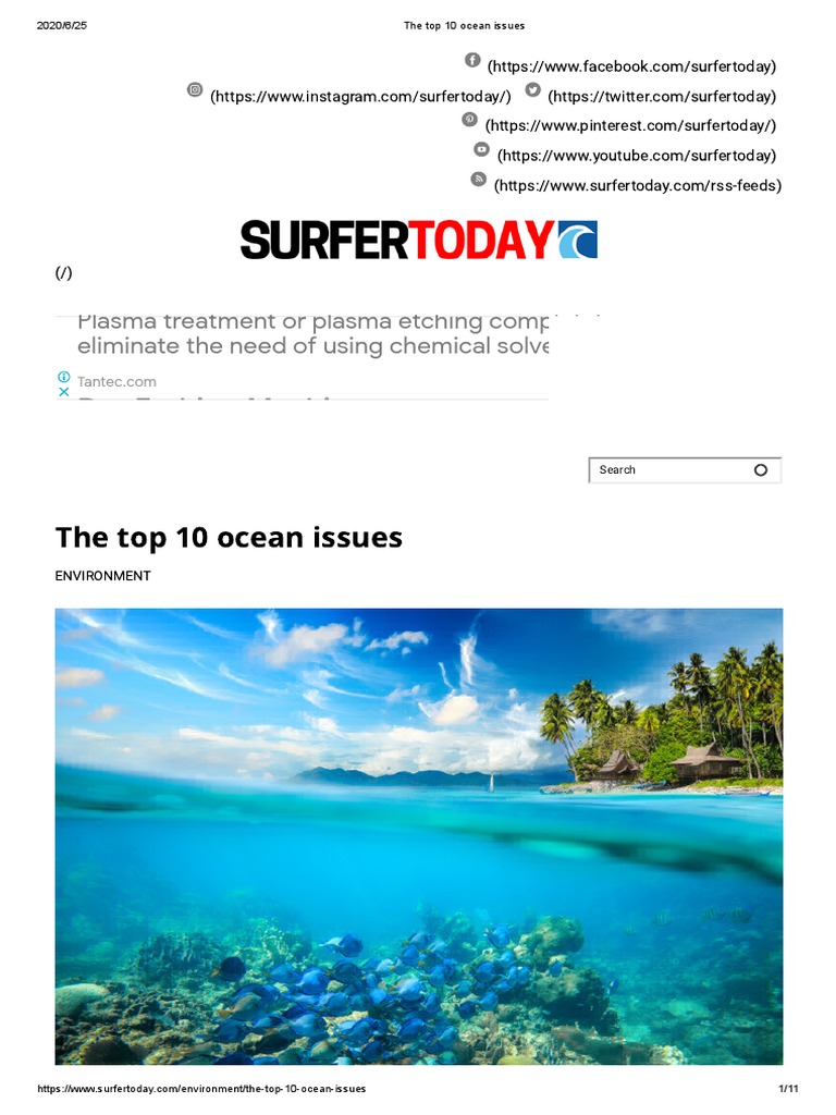 The Top 10 Ocean Issues | PDF | Sea | Coral Reef