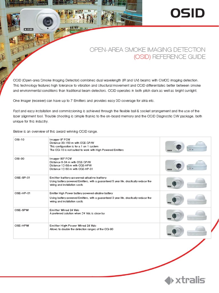 Open-Area Smoke Imaging Detection Reference Guide: (OSID) | PDF ...