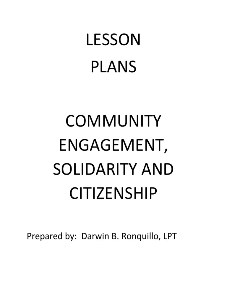 Lesson Plan CESC | PDF | Institution | Social Science