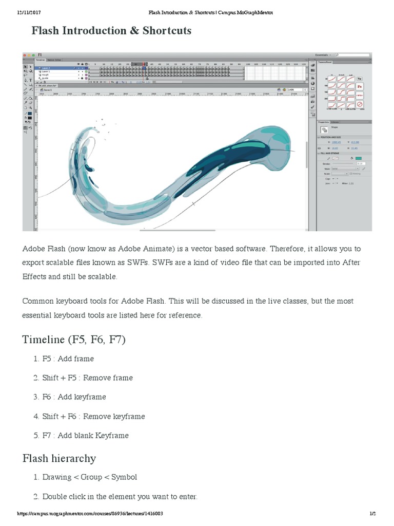 1.flash Introduction & Shortcuts | PDF | Computers