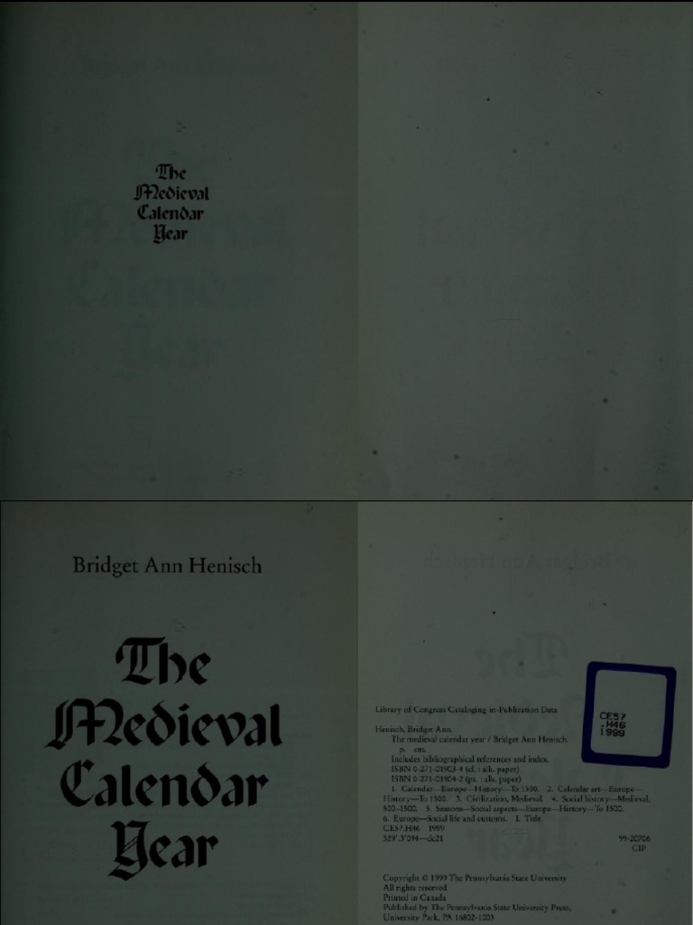The Medieval Calendar Year | PDF
