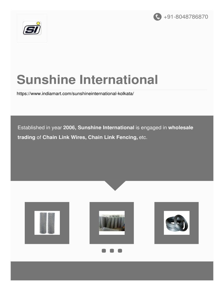 Sunshine International PDF | PDF