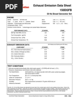 NTA855-G1 Engine Data Sheet | PDF | Horsepower | Engines
