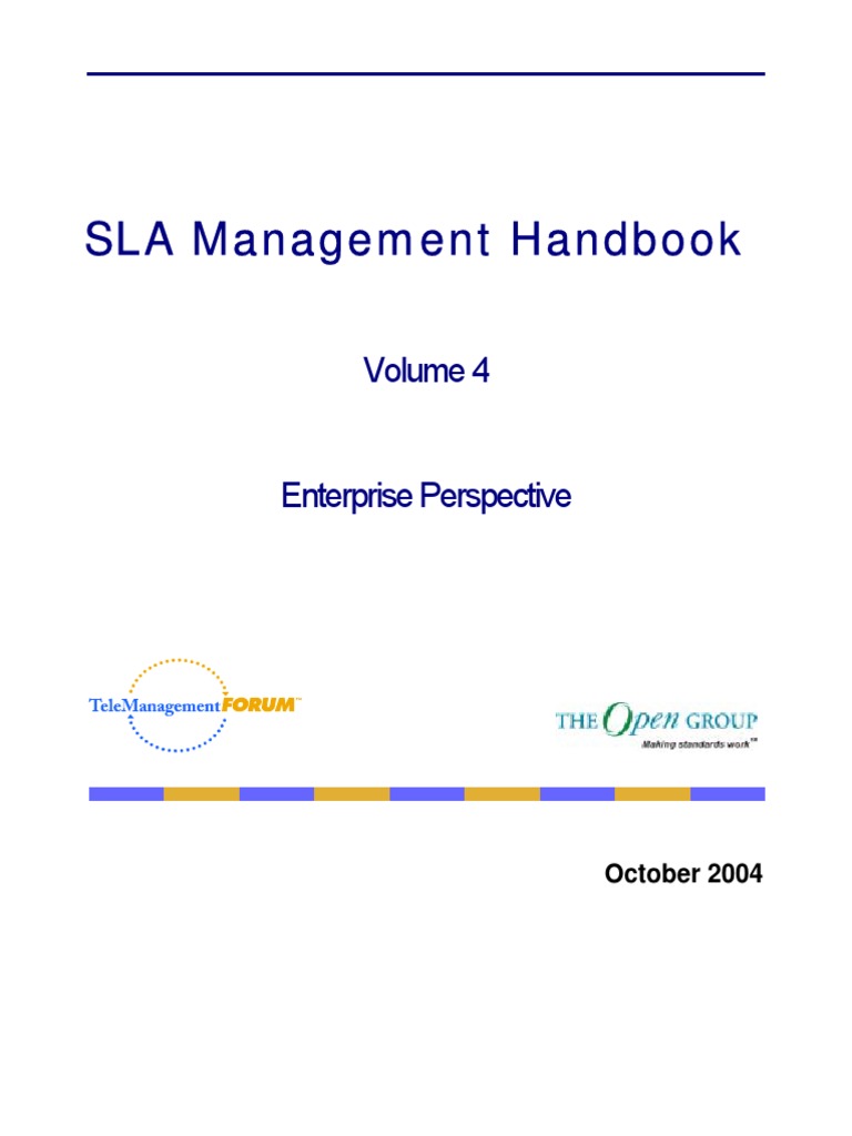 SLA Management Handbook PDF | PDF | Service Level Agreement | Quality ...