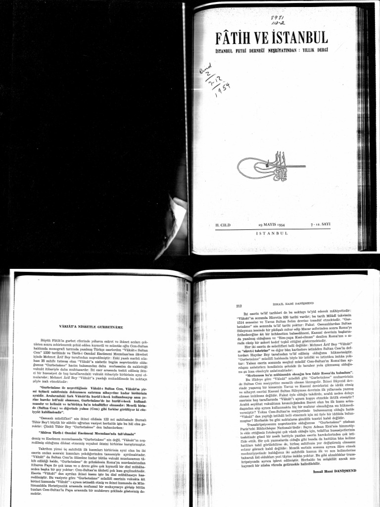 Gurbetname-I Sultan Cem | PDF