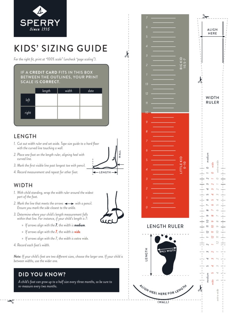 BR Branded Sizing Guides Sperry r2 | PDF