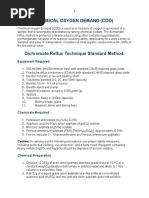COD Determination Lab Procedure | PDF | Chemical Substances | Chemistry