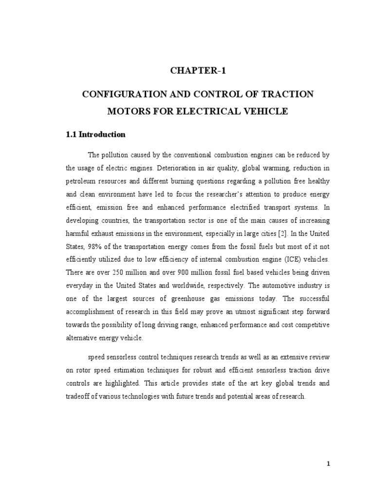 Review On Electrical Vehicle | PDF | Hybrid Vehicle | Electric Motor