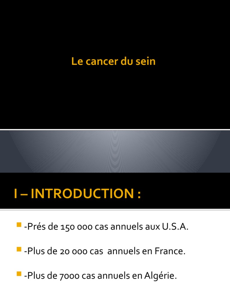 Cancer Du Sein Final Pdf Cancer Du Sein Métastase