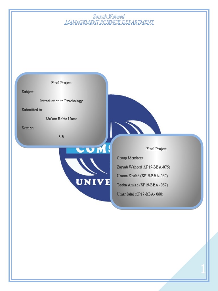 Generalized Anxiety Disorder - Project | PDF | Anxiety Disorder ...