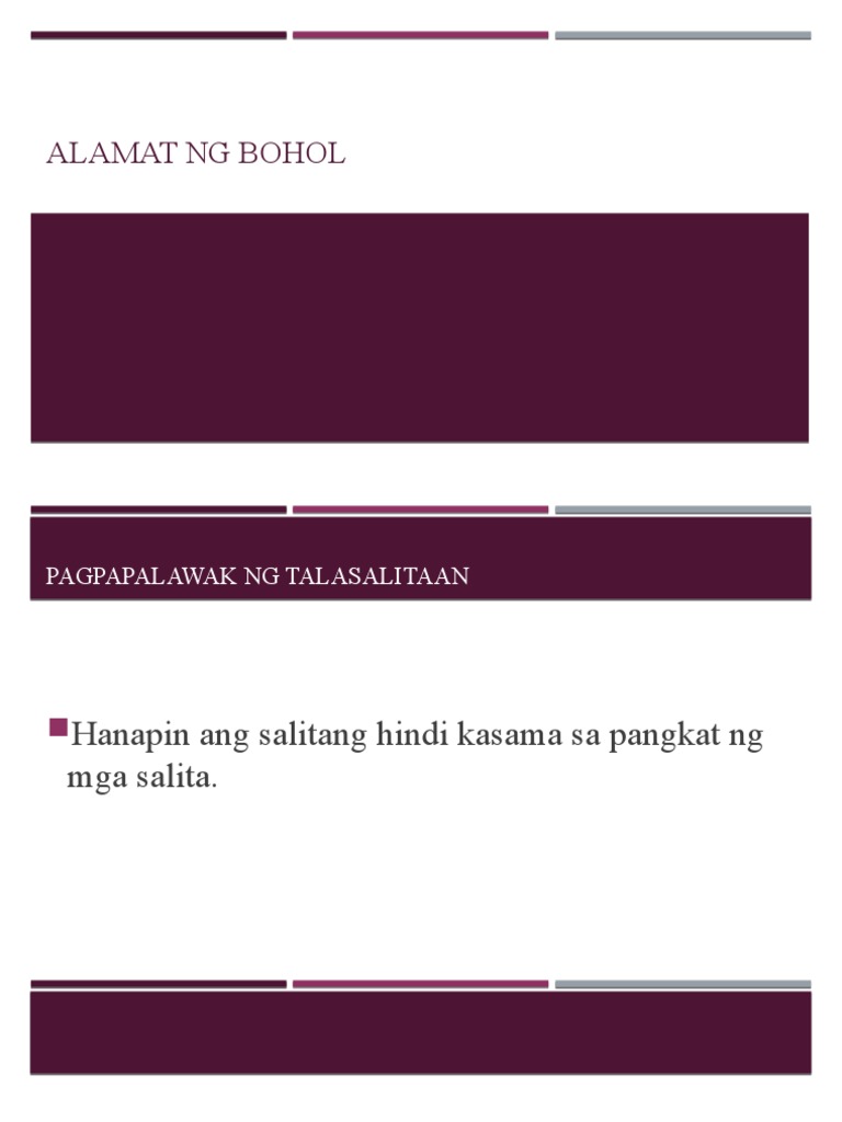 Alamat NG Bohol | PDF