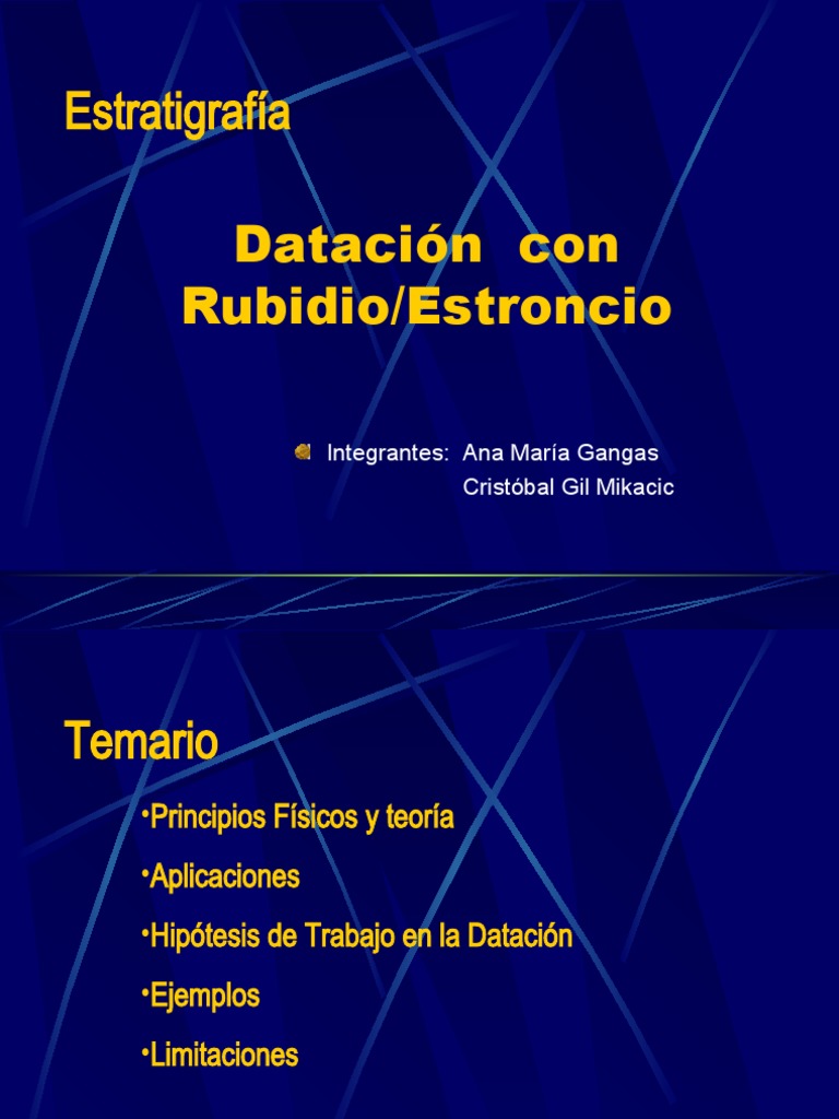 Datación Radiométrica Rb-Sr | PDF | Isótopo | Roca (geología)