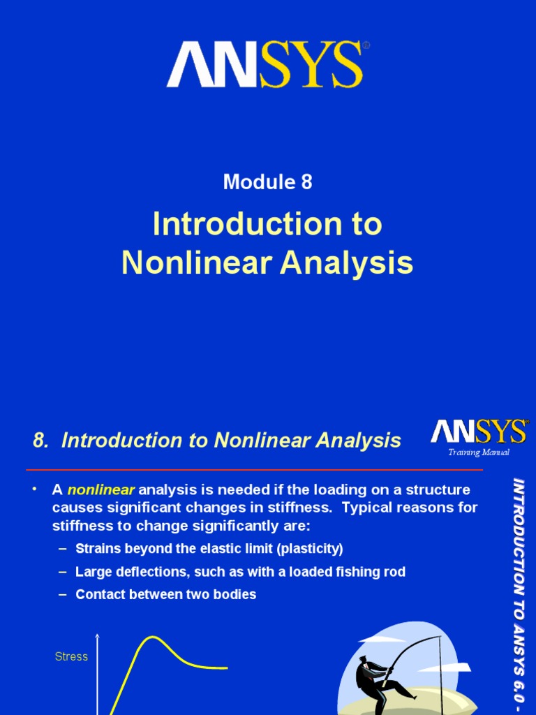 Nonlinear Analysis Basics in ANSYS | PDF | Nonlinear System | Stiffness