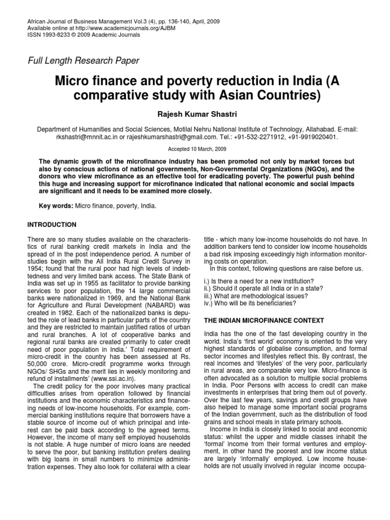 SH As Tri | PDF | Microfinance | Microcredit