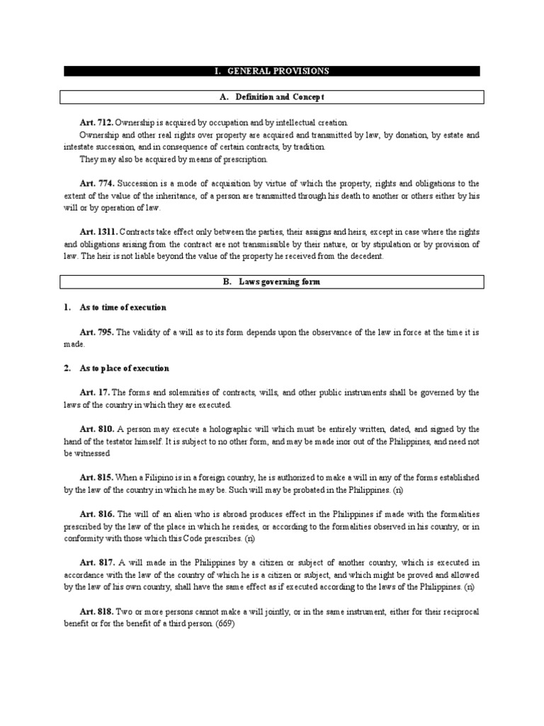 WILLS | PDF | Inheritance | Will And Testament