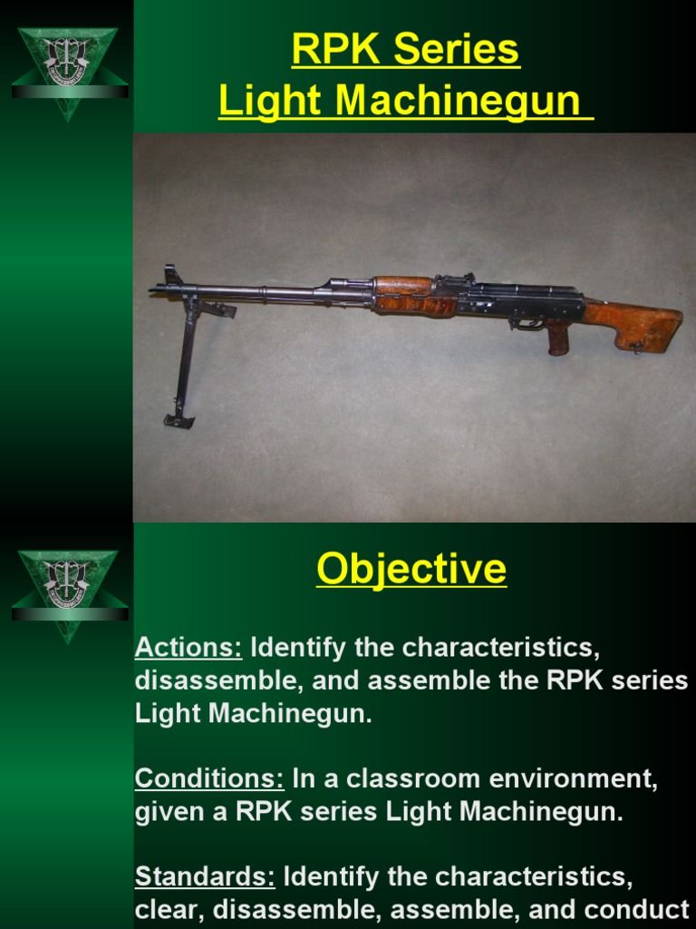 RPK Series Light Machinegun | PDF | Firearms | Projectile Weapons