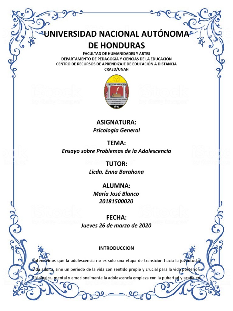 Maria Jose - Blanco - Ensayo | Descargar gratis PDF | Adolescencia ...