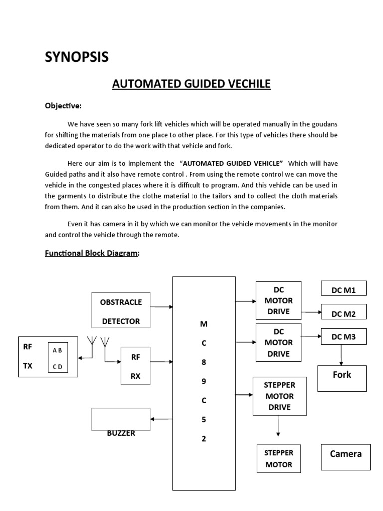 AGV With Camera | Download Free PDF | Systems Engineering | Electrical ...