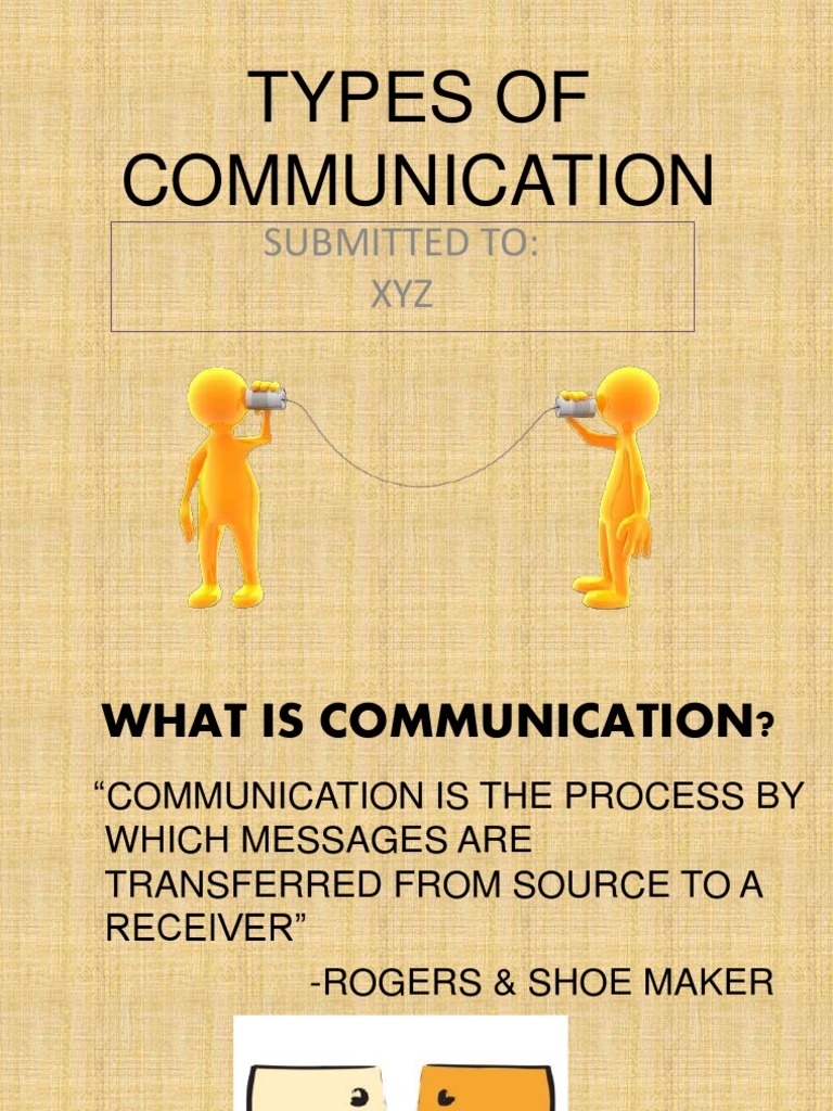 Types of Communication Explained | PDF | Nonverbal Communication ...