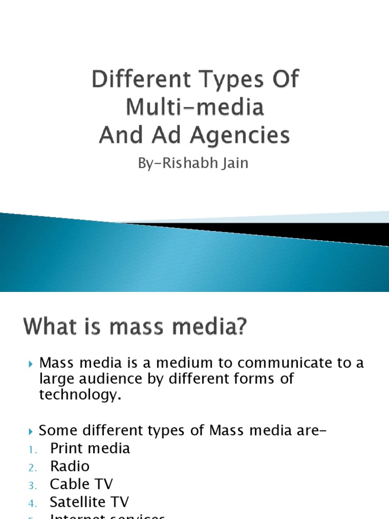Mass Media Types & releaseMyAd Guide | PDF | Mass Media | Promotion And ...