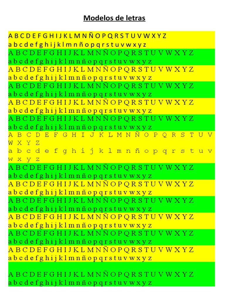 Modelos de Letras | PDF