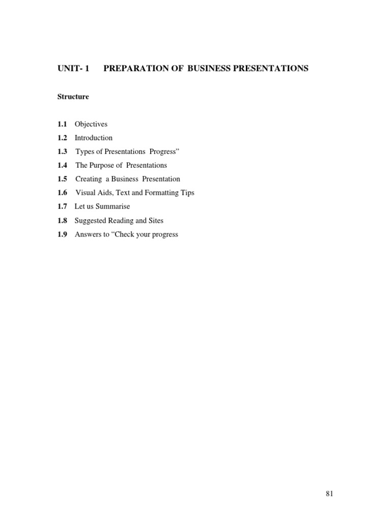 Unit 1 Business Presentation | PDF
