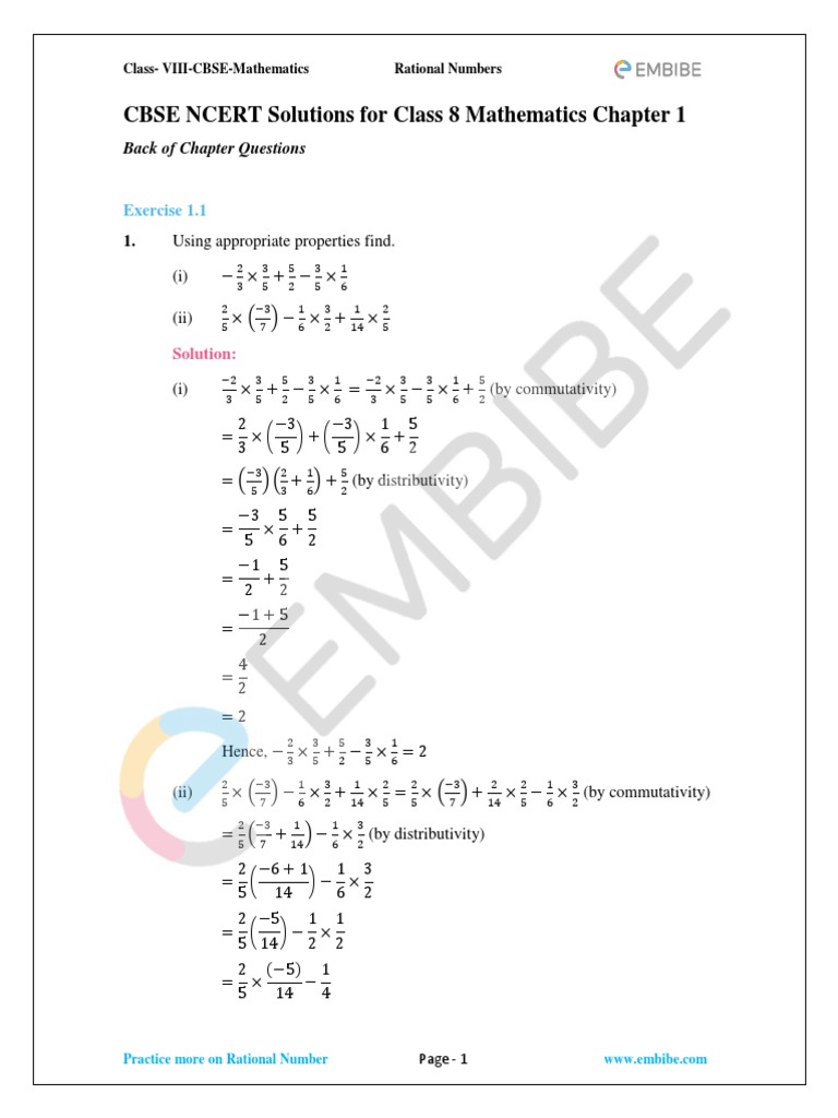 CBSE Grade 8 Maths Notes | Download Free PDF | Equations | Multiplication
