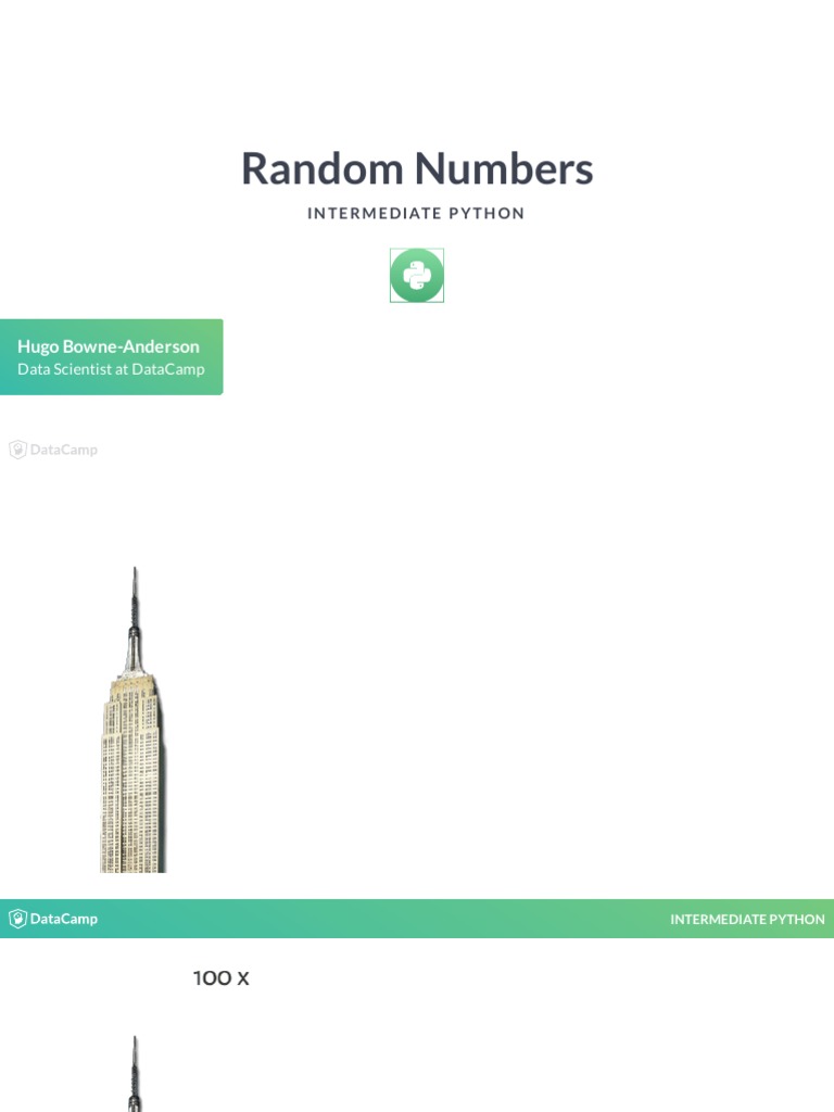 Random Numbers: Hugo Bowne-Anderson | PDF | Randomness | Teaching ...