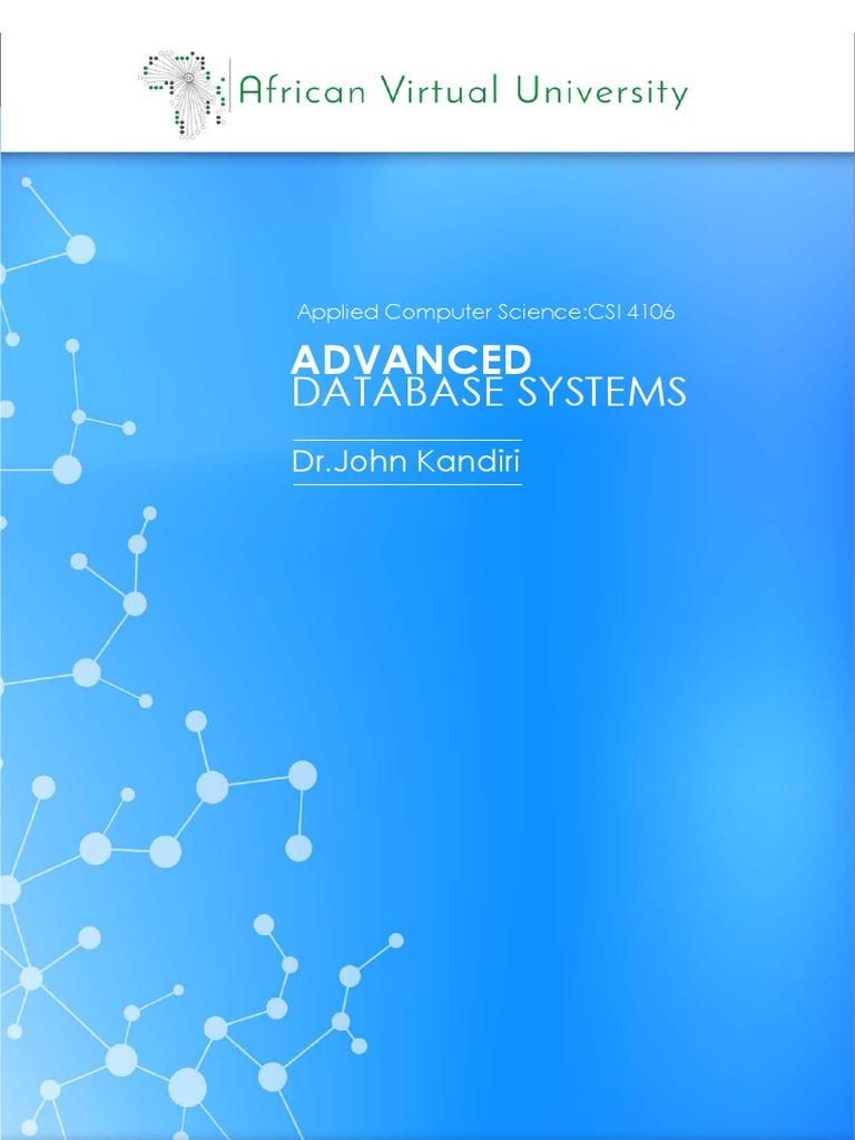 Advanced Database Systems PDF | PDF | Class (Computer Programming ...