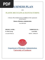 Pet Bottle Recycling Project Report | PDF | Recycling | Plastic