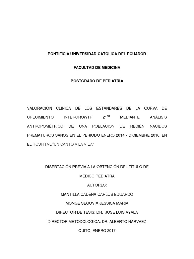 Curvas Prematuro Fenton PDF | PDF | Parto prematuro | Implantación ...