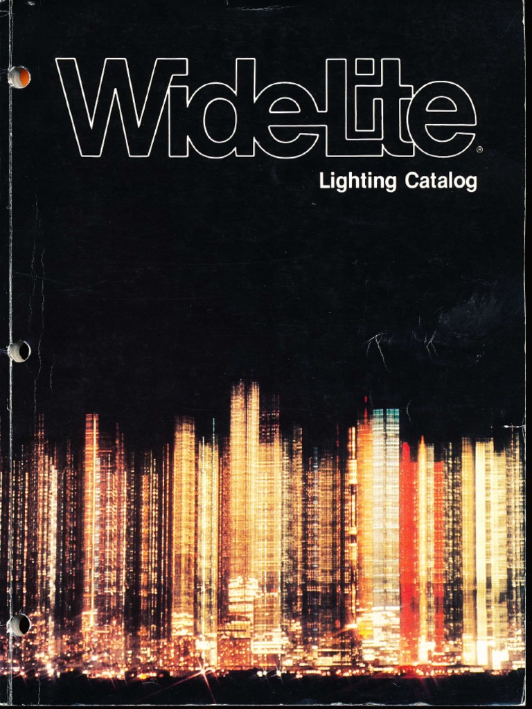 Wide-Lite Lighting Product Catalog 1981 | PDF | Lighting | Interior Design