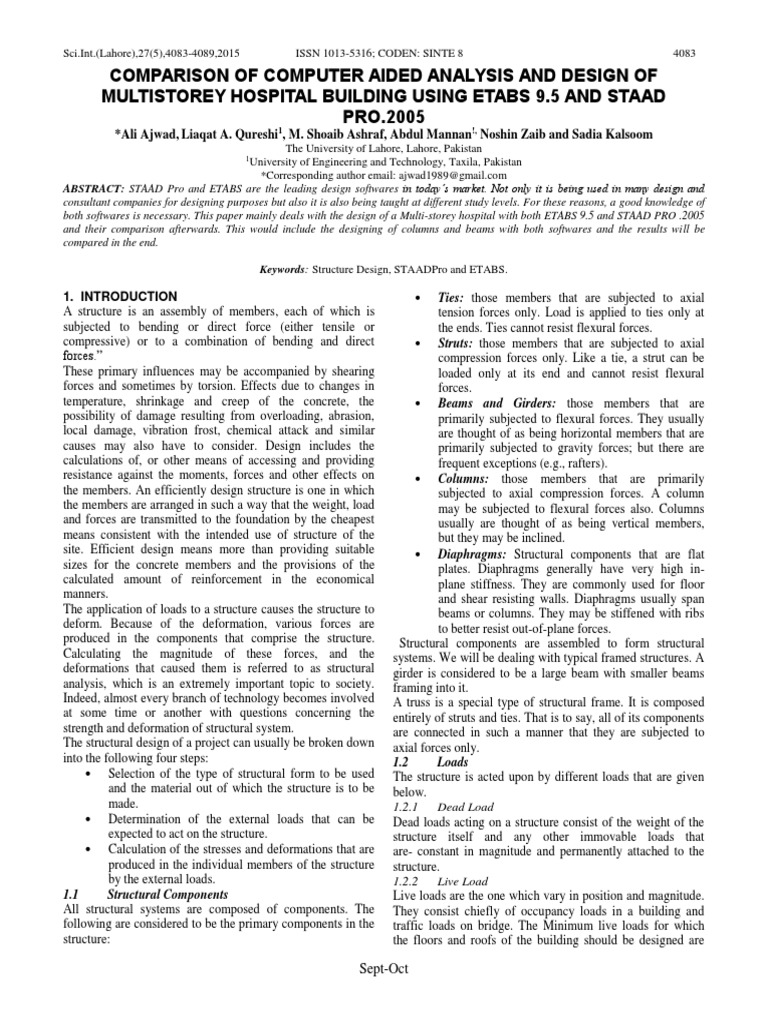 Comparison of Computer Aided Analysis and Design of | PDF | Structural ...
