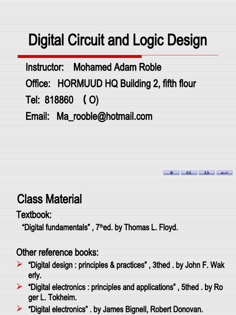 Digital Circuit and Logic Design | PDF