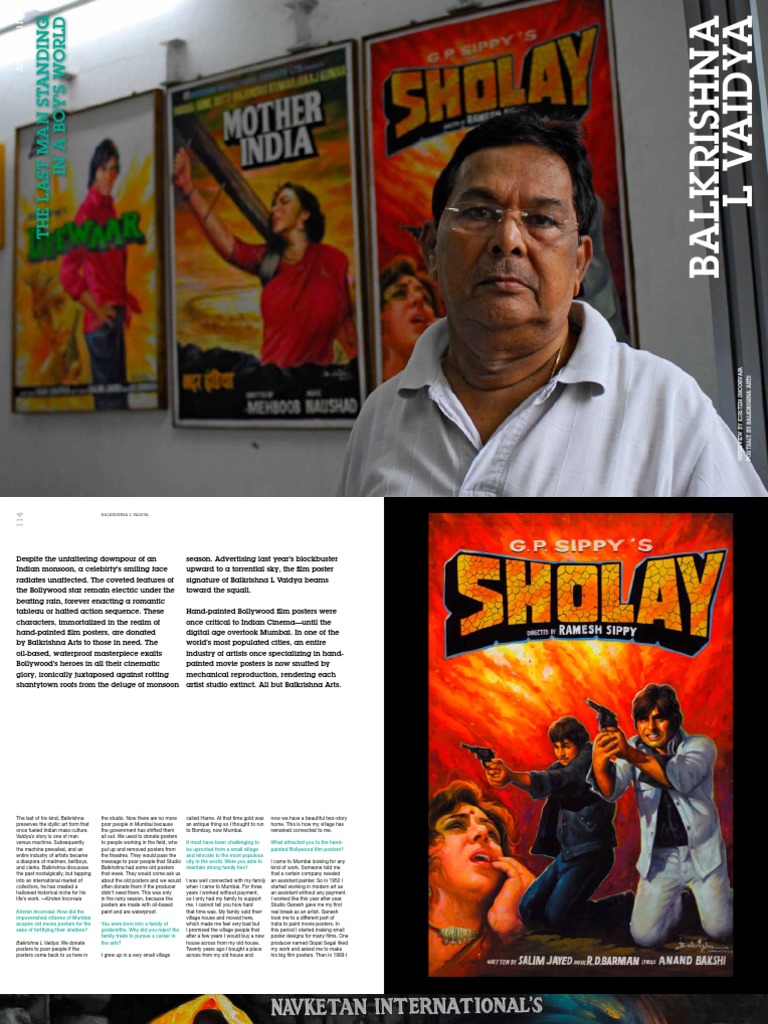 Bollywood Poster Artist Balkrishna | PDF | Bollywood | Mumbai
