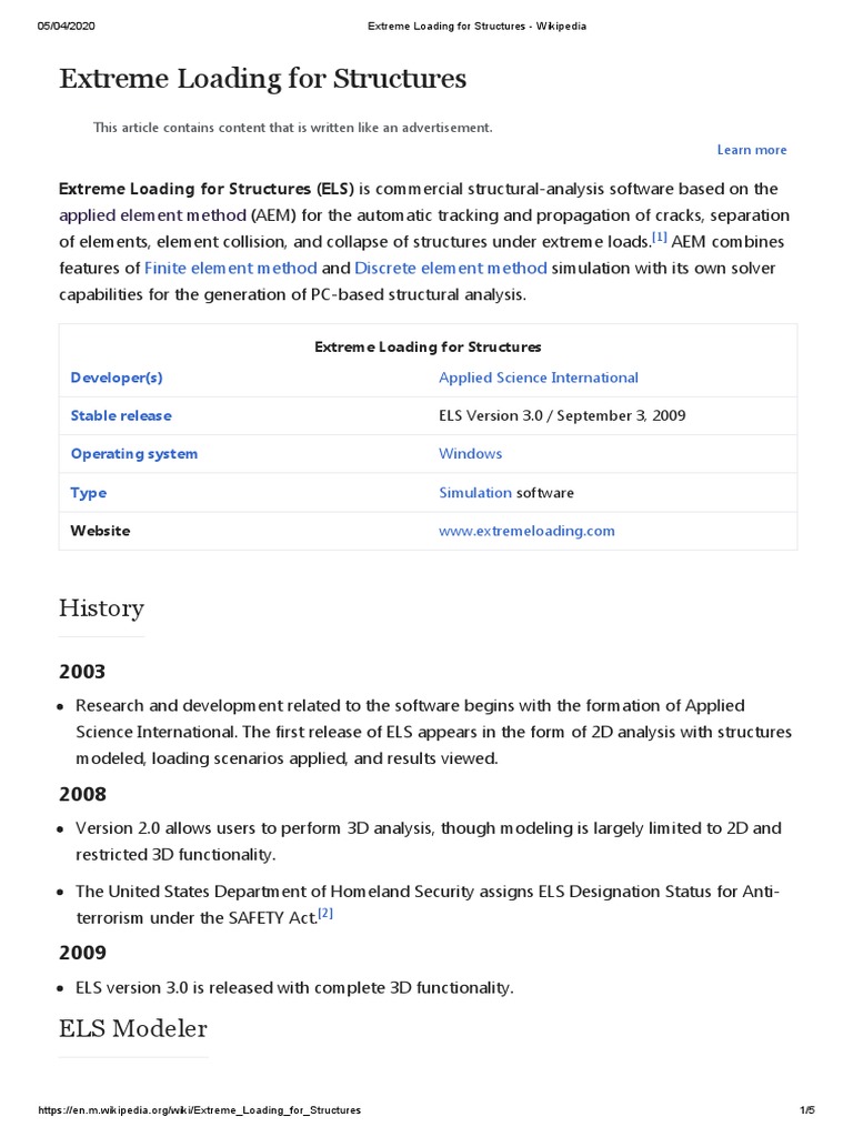 Extreme Loading For Structures - Wikipedia | PDF | Applied And Interdisciplinary Physics | Civil ...