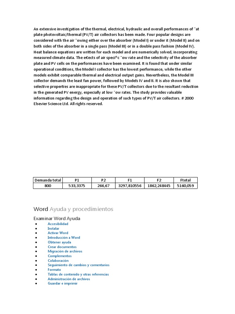 Tabla wordd-PVT | PDF